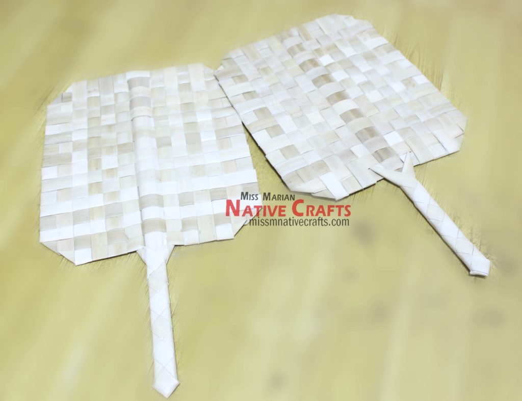 Lauhala / Pandanus Rectangle Fans | Miss Marian Native Crafts